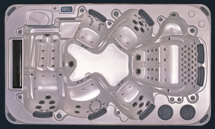 Built-in hot tub - BUFFALO 900 - BLUE LAGOON SPAS - rectangular / 8 ...