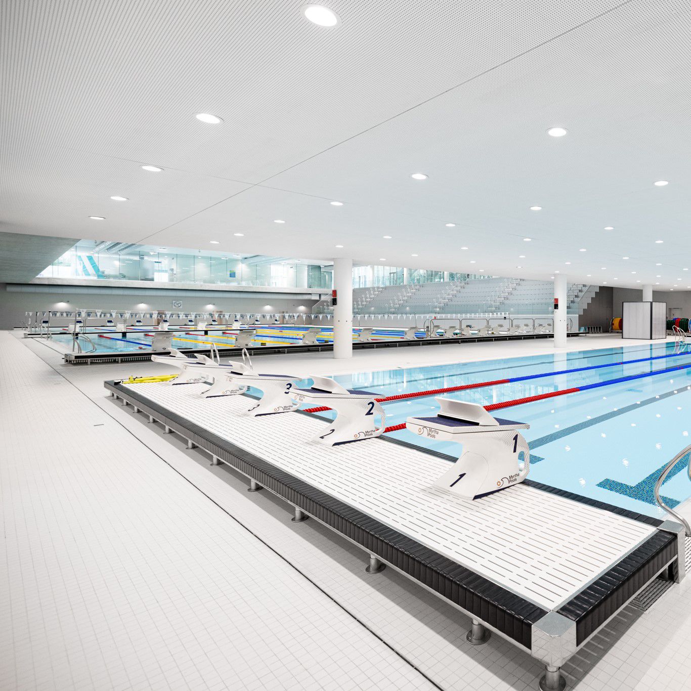 Swimming pool headwall - Removable Headwall - Myrtha Pools