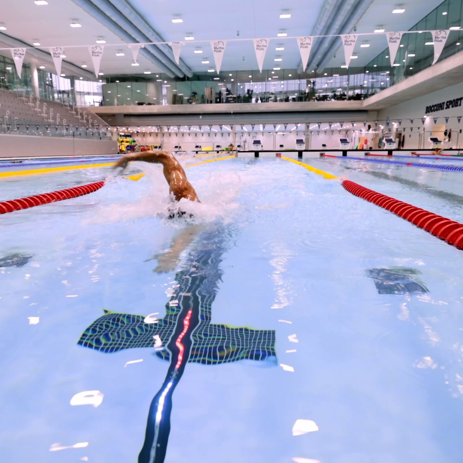 Virtual trainer for swimming pool - Myrtha Pools