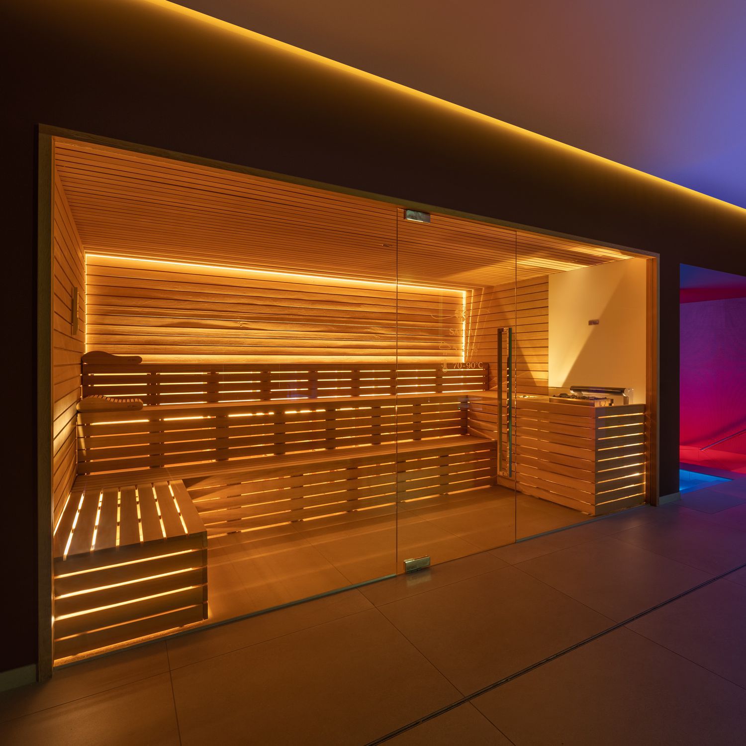 Finnish sauna - Myrtha Pools - for wellness center / for hotel / wooden