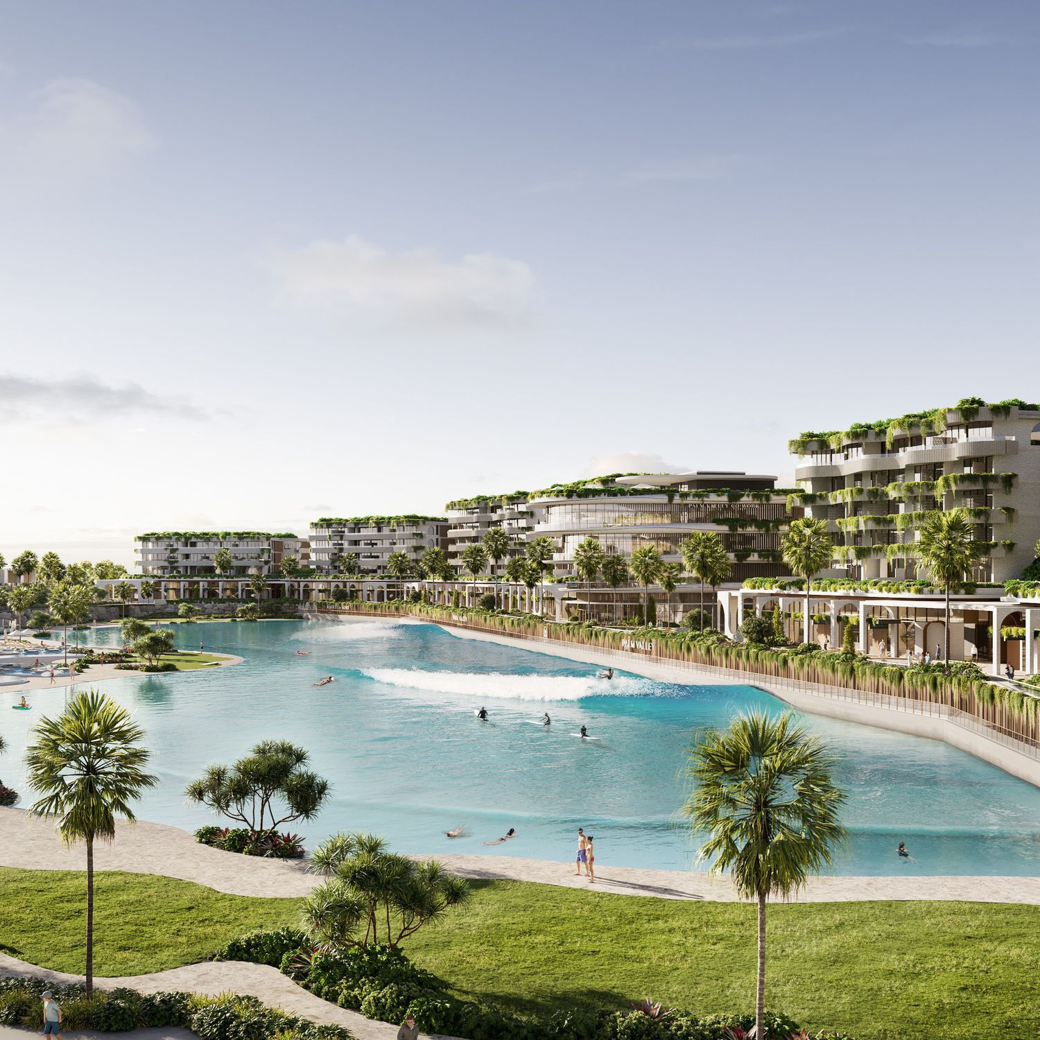 Wave swimming pool - Surf lagoon - Myrtha Pools - outdoor / public / in ...