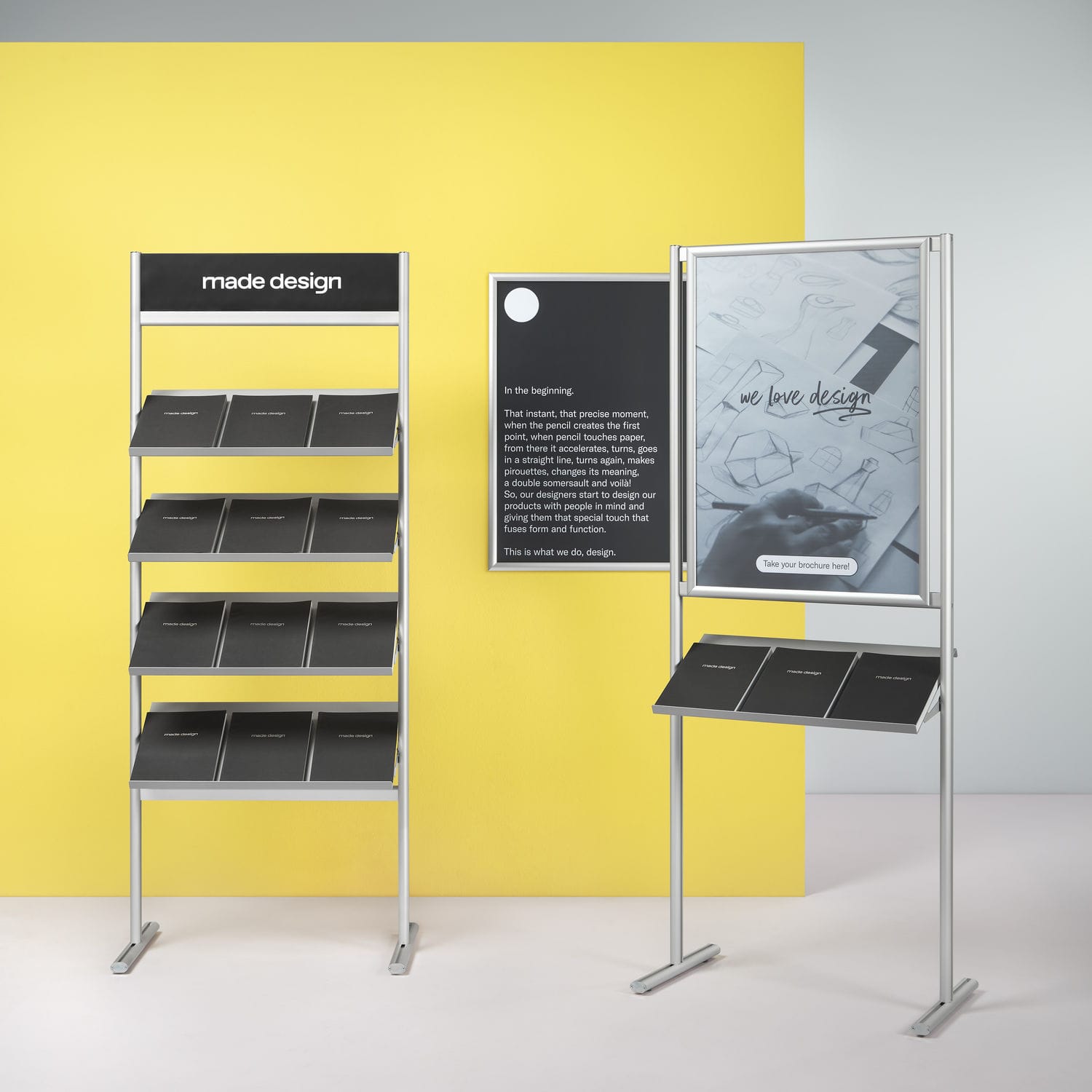 Self-supporting brochures rack - 832 - PLANNING SISPLAMO - aluminum ...