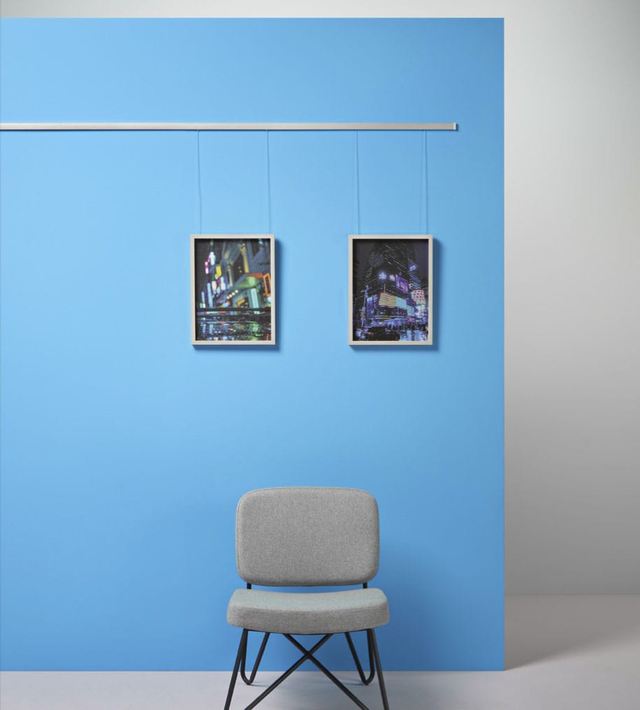 Hanging display panel - CC-RAIL - PLANNING SISPLAMO - indoor / aluminum