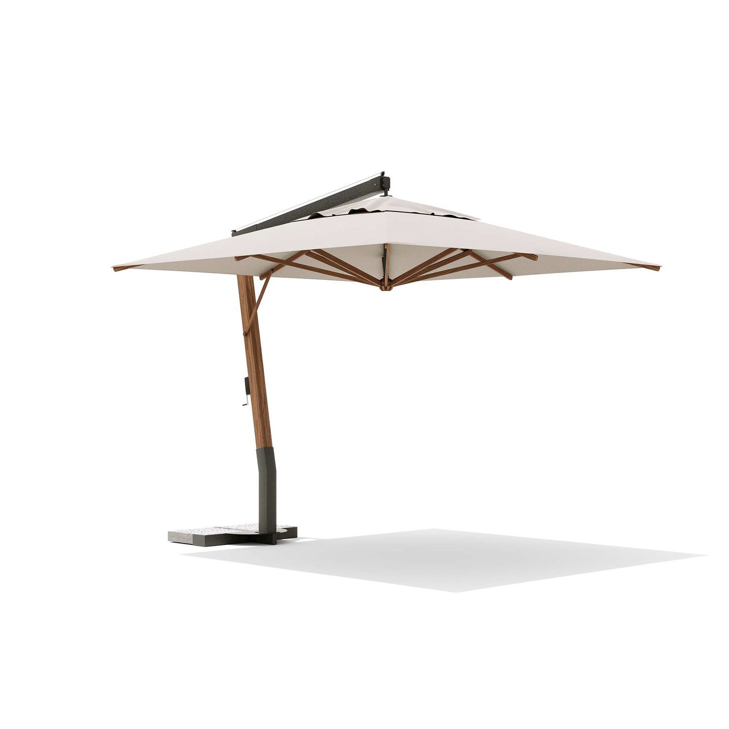 Side post parasol - RIVER LUX - Atmosphera - acrylic fabric / aluminum ...