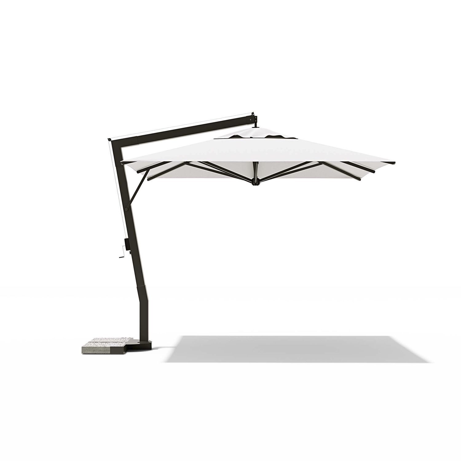 Side post parasol - DITEX - Atmosphera - acrylic fabric / aluminum ...