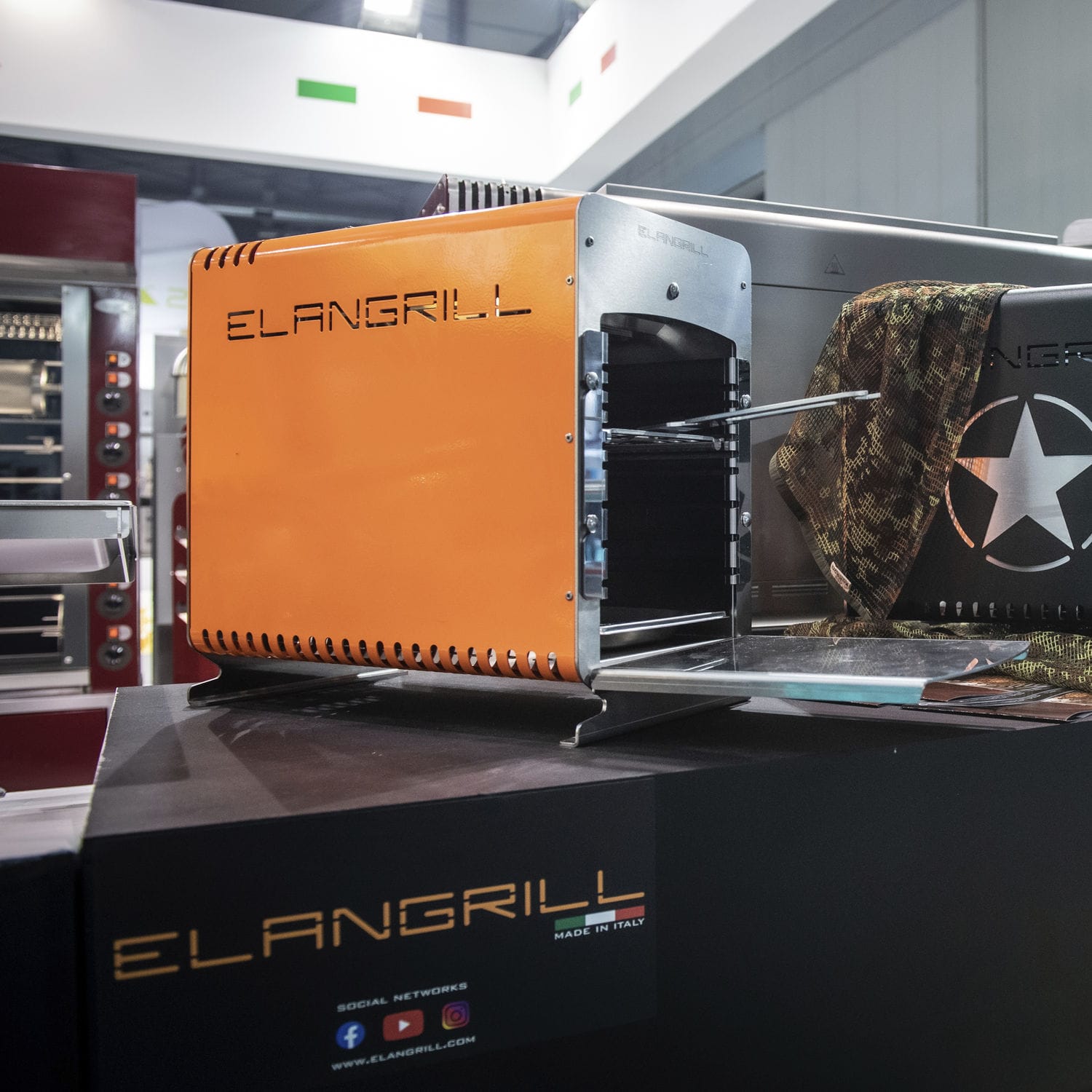 Gas barbecue - ELANGRILL - electric / free-standing / stainless steel