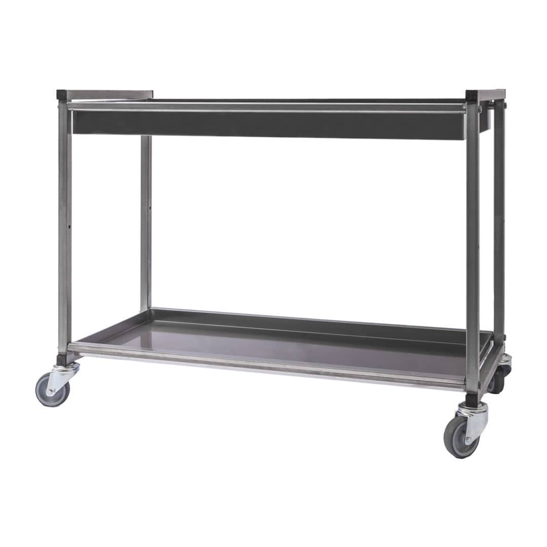 Commercial kitchen trolley - STAND WITH TRAYS - ELANGRILL - stainless steel
