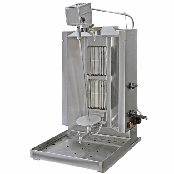 Commercial kebab machine - MOD.GHI 2 GAS WITH 2 GAS BURNERS - ELANGRILL