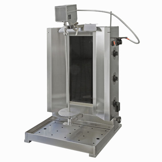 Commercial kebab machine - MO.GHI 3 WITH 3 CERAMIC HEATING - ELANGRILL
