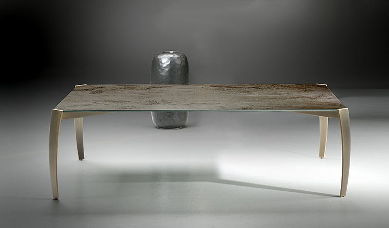 Contemporary table - SPIDER - ORSENIGO - glass / rectangular