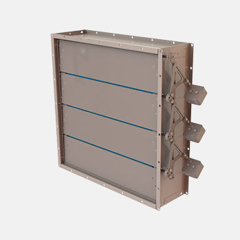 Galvanised steel ventilation damper - BRD - HALTON - stainless steel