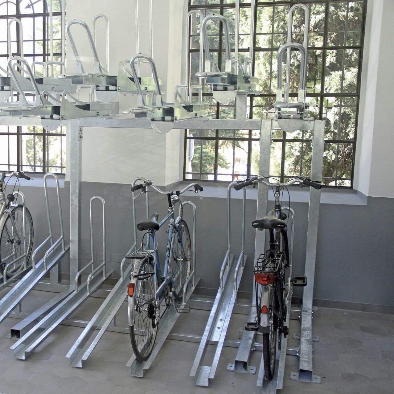 Bicycle parking system - Calzolari - 2 tray / inclined