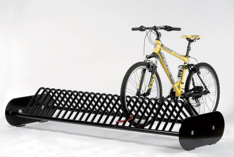 Floor-mounted bike rack - C - Calzolari - horizontal / double / for ...