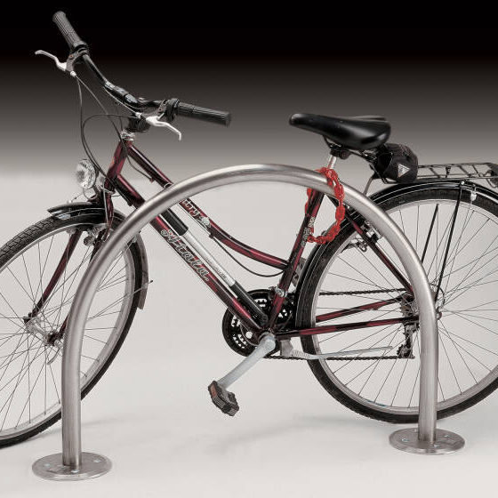 Floor-mounted bike stand - F - Calzolari - steel / secure / vandal-proof