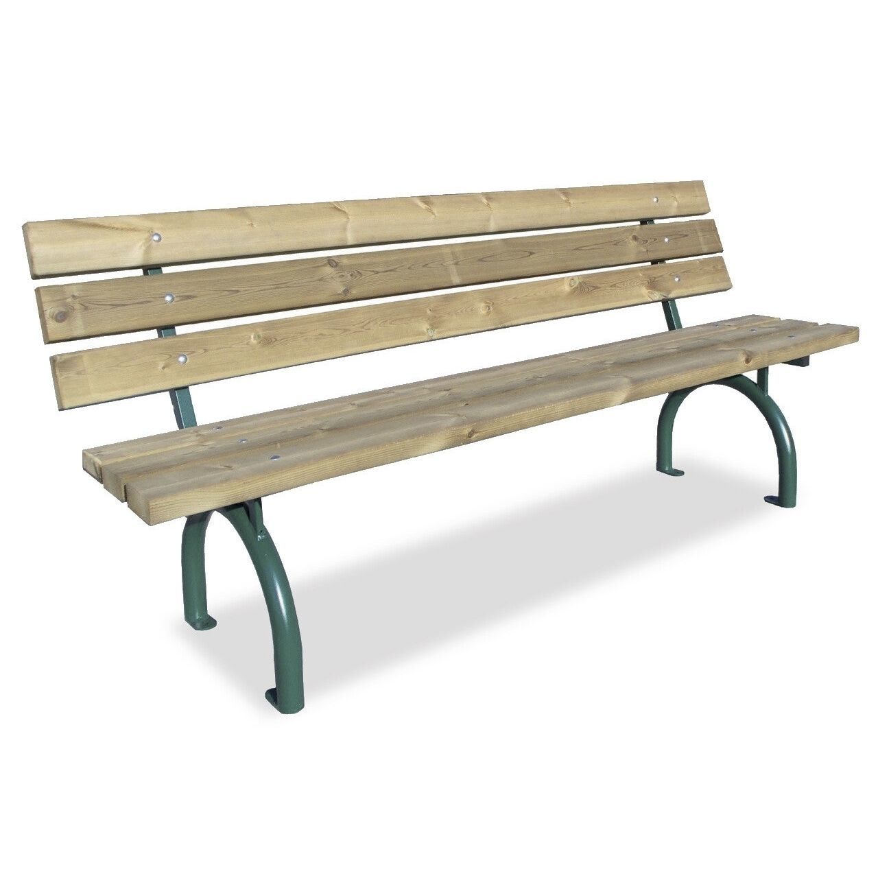 Contemporary public bench - ARIES WOOD - Calzolari - powder-coated ...