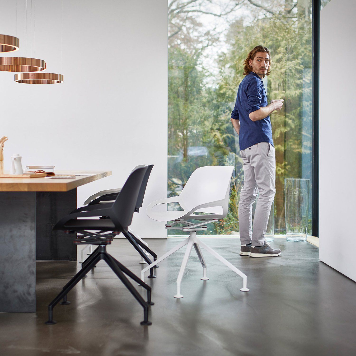 Contemporary chair - Aeris Numo mit Fußkreuz - Aeris GmbH - Textilene ...