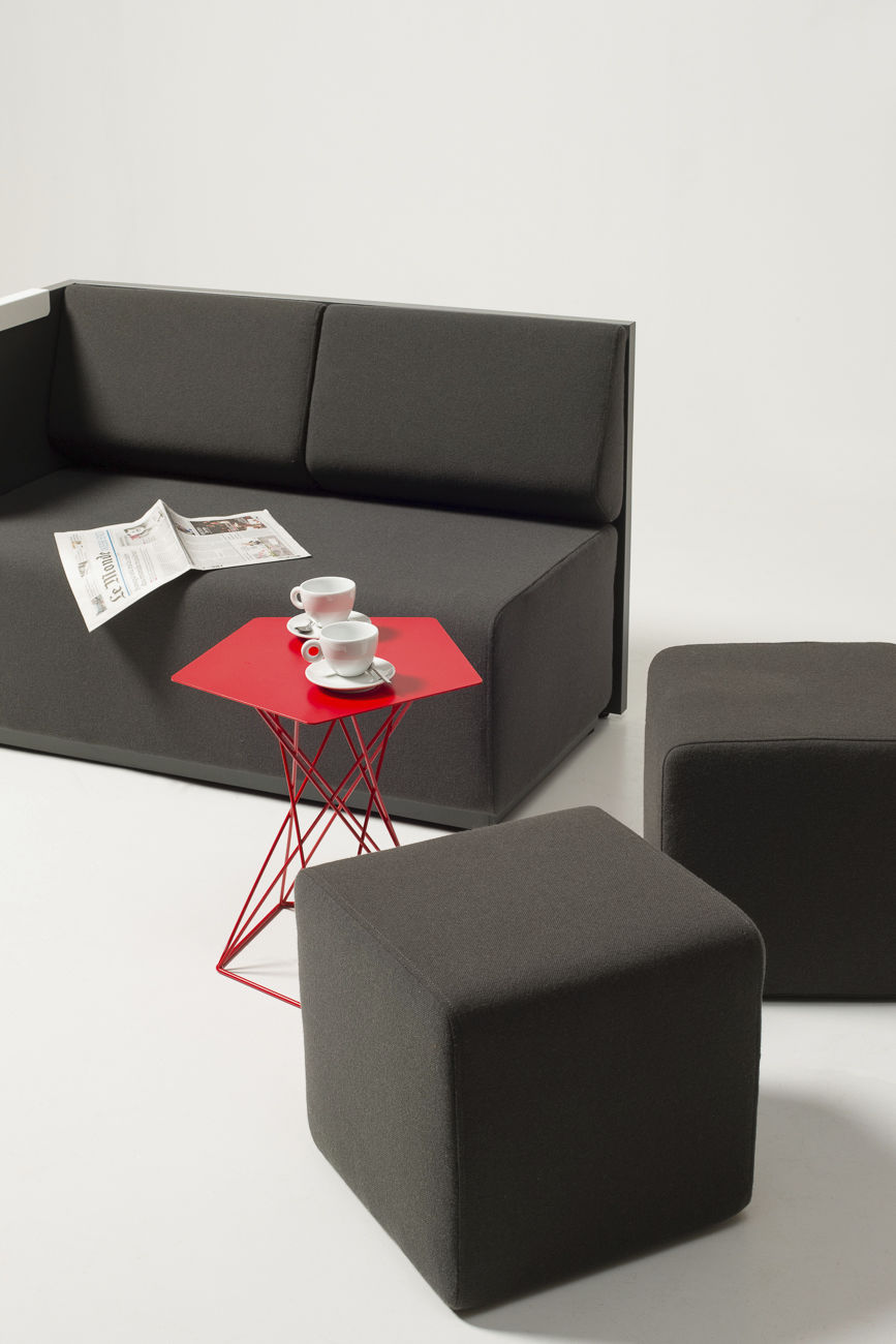 Contemporary sofa - TEAM 6111 - Cascando - fabric / black / contract