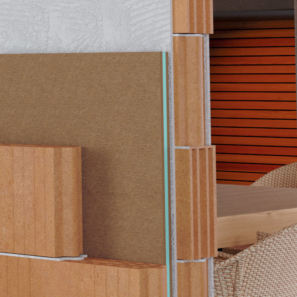 Acoustic insulation - BIWOOD - eterno ivica - polyester / wood fiber ...