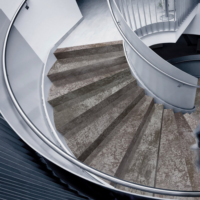 Metal step covering - UNIQUE SURFACE METAL C - Planium