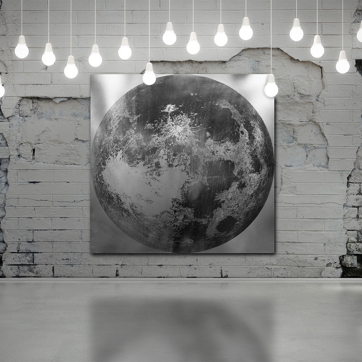 Wall-mounted decorative panel - Luna - Planium - cover / steel / commercial