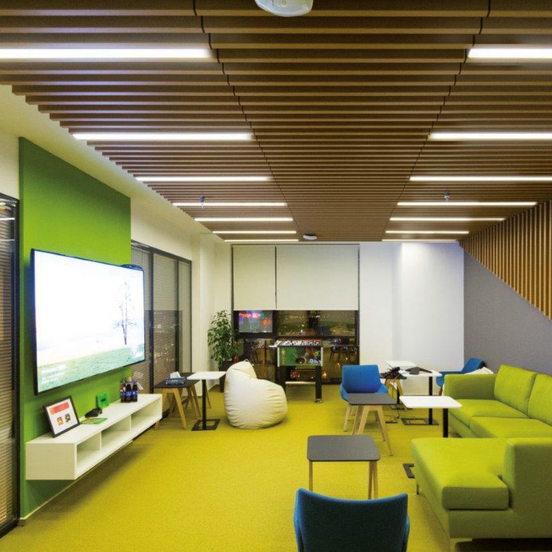 Aluminum acoustic baffle - SYNCRO UP - Atena spa - steel / ceiling ...