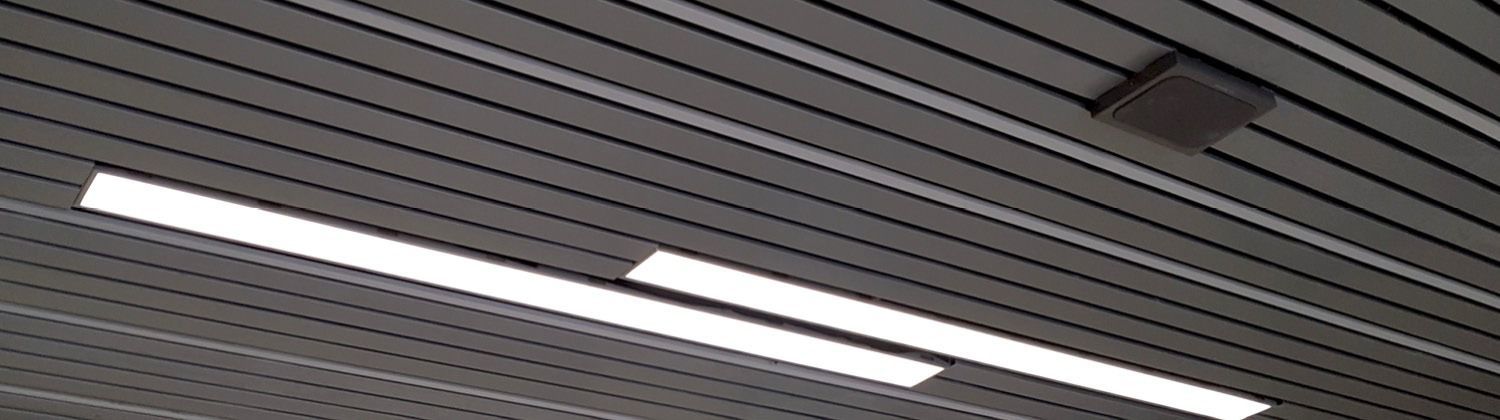 Aluminum suspended ceiling - S MULTILINE - Atena spa - steel / strip ...