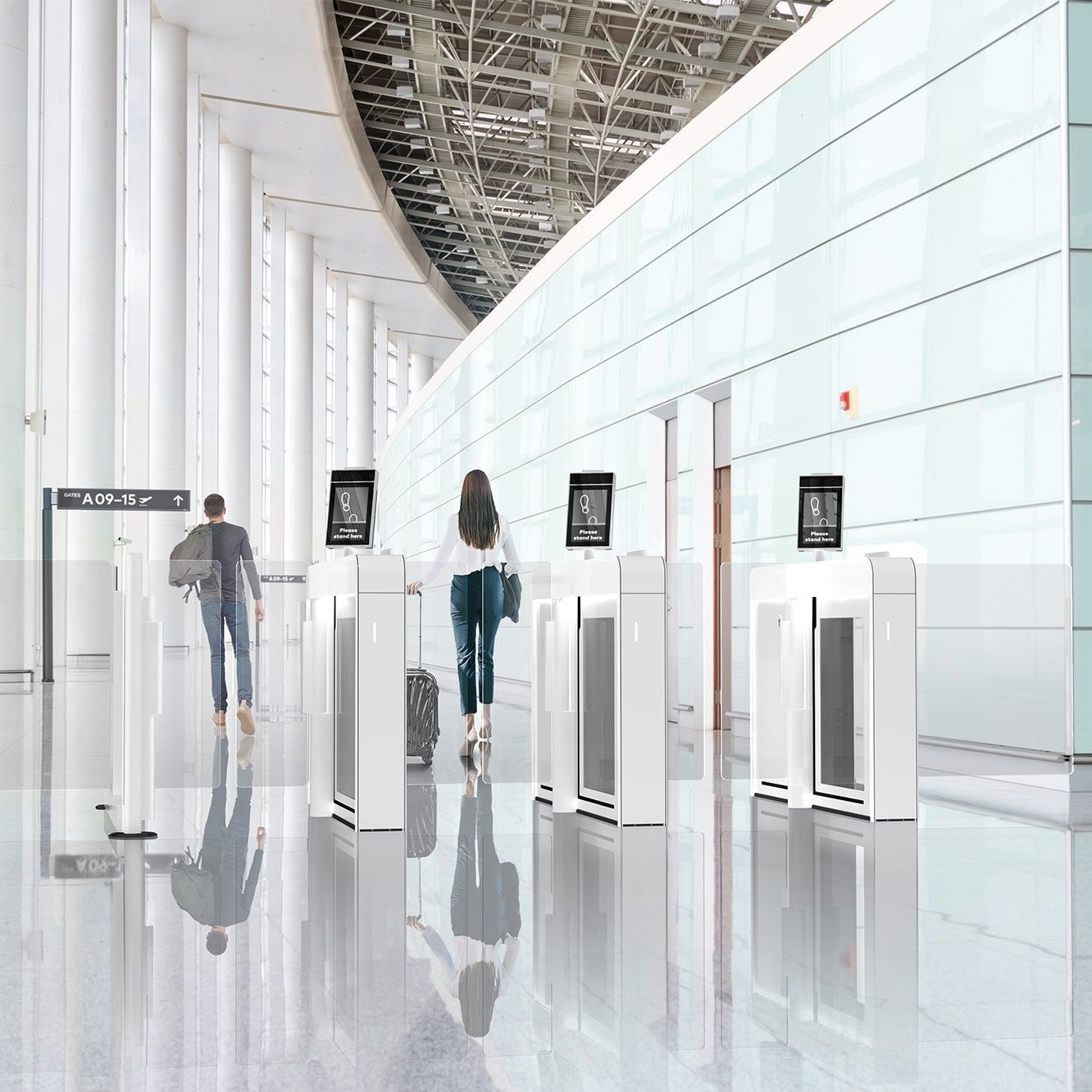 Access control speed gate - ARGUS AIR - dormakaba - security / glass ...