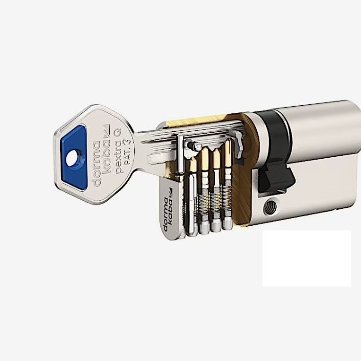 Security cylinder lock - PEXTRA Q - dormakaba - electronic / standard / key