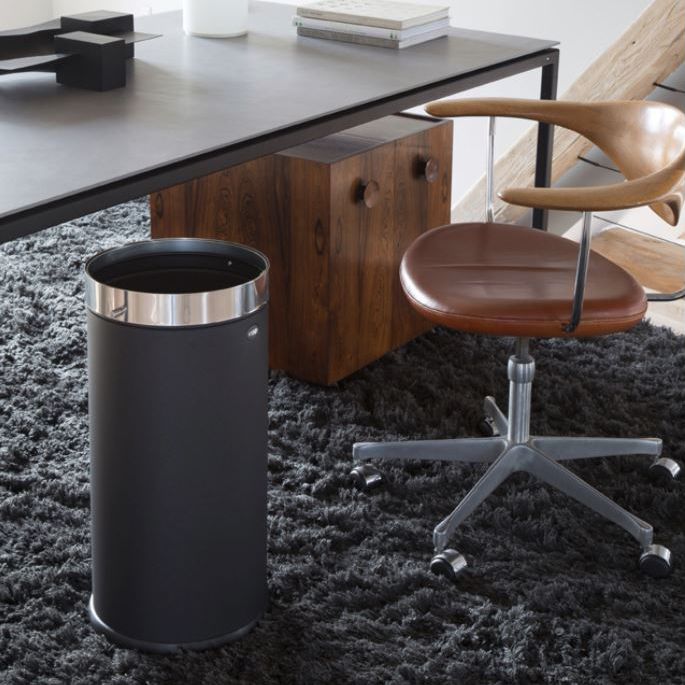 Stainless steel trash can - VIPP52 - VIPP - powder-coated steel ...