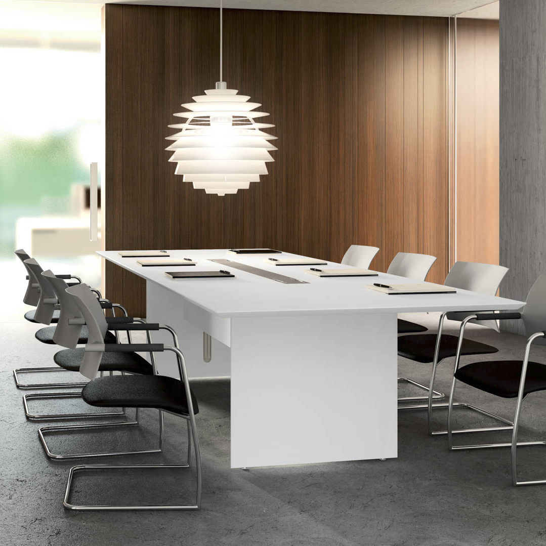 Contemporary conference table - QUARANTA5 - Fantoni - lacquered wood ...