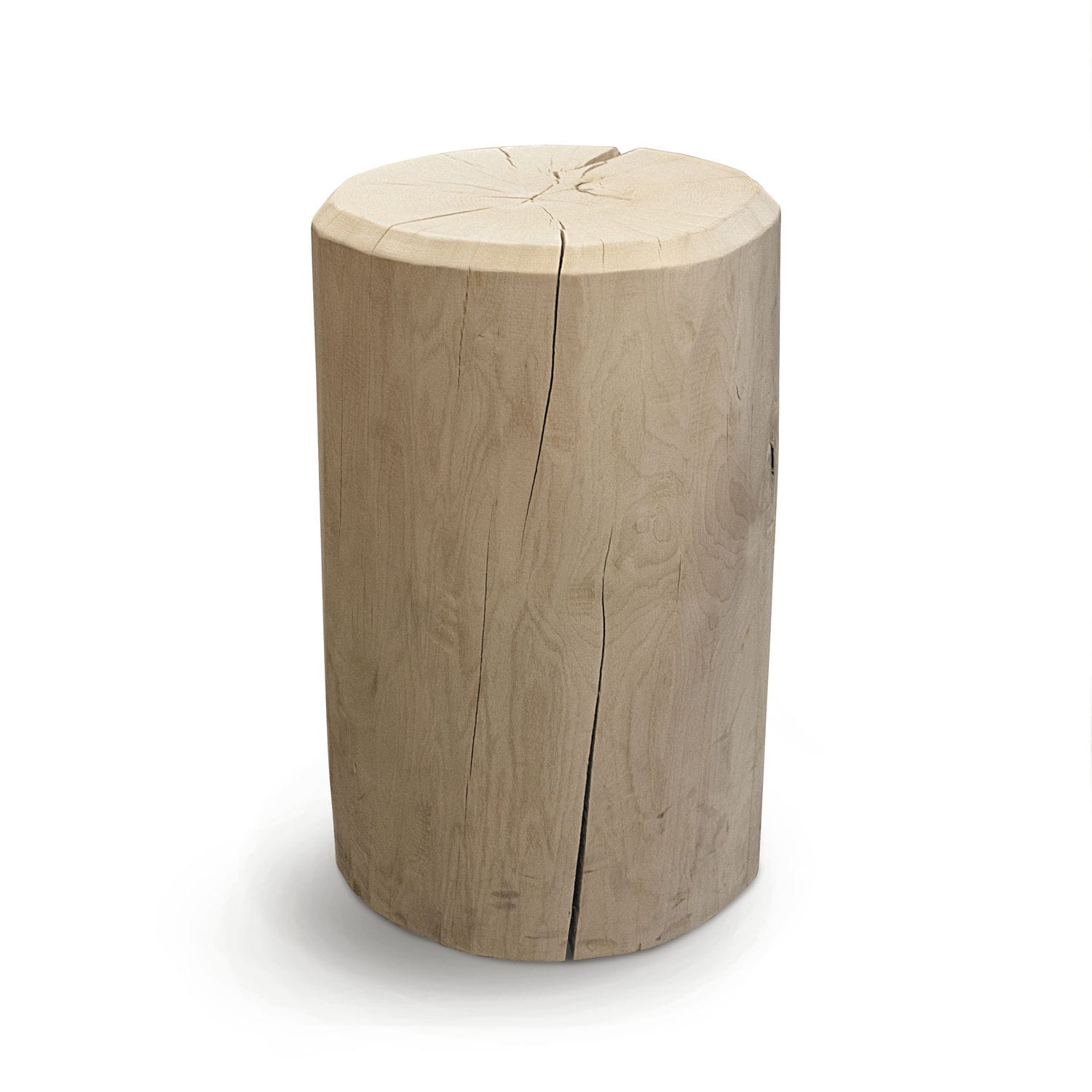 Contemporary stool - SEATING - Fantoni - wooden / round / commercial