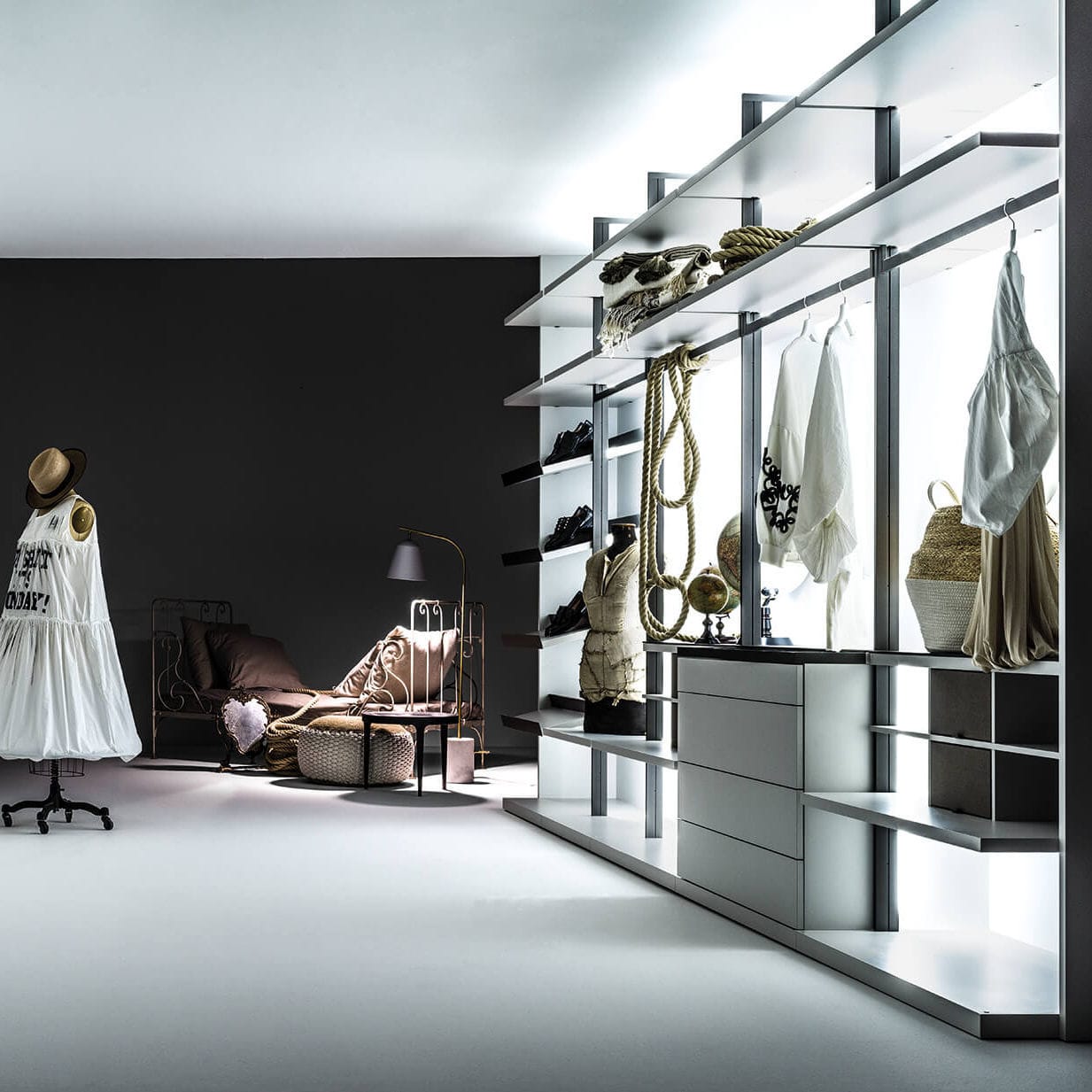 Modular walk-in wardrobe - Cabina - CACCARO - contemporary / wooden ...