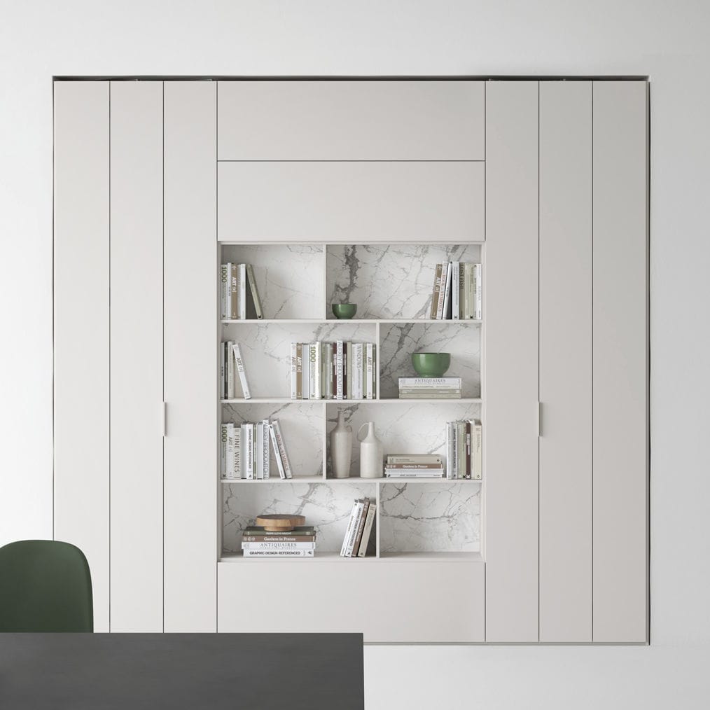Modular bookcase - CACCARO - wall / contemporary / wooden
