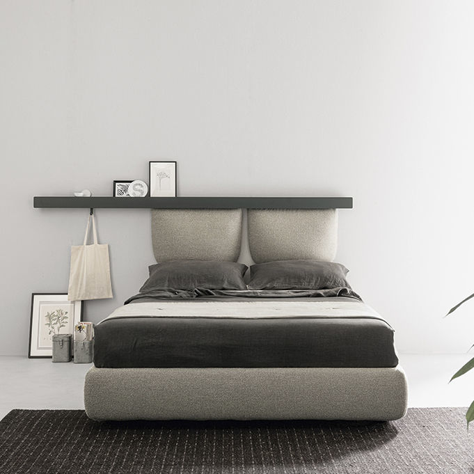 Double bed - Groove Zip - CACCARO - contemporary / upholstered / with ...