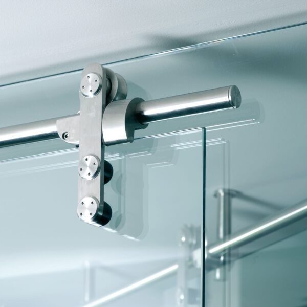 Stainless steel sliding system - Inox Slide - Colcom - glass door ...