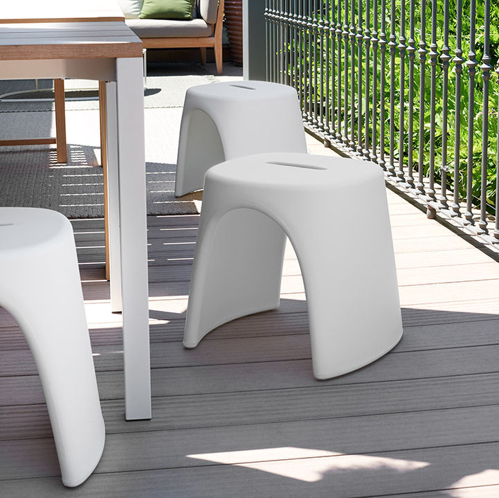 Contemporary stool - AMELIE - SLIDE - polyethylene / stackable / commercial