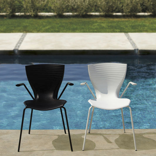 Contemporary chair - GLORIA - SLIDE - outdoor / indoor / polypropylene
