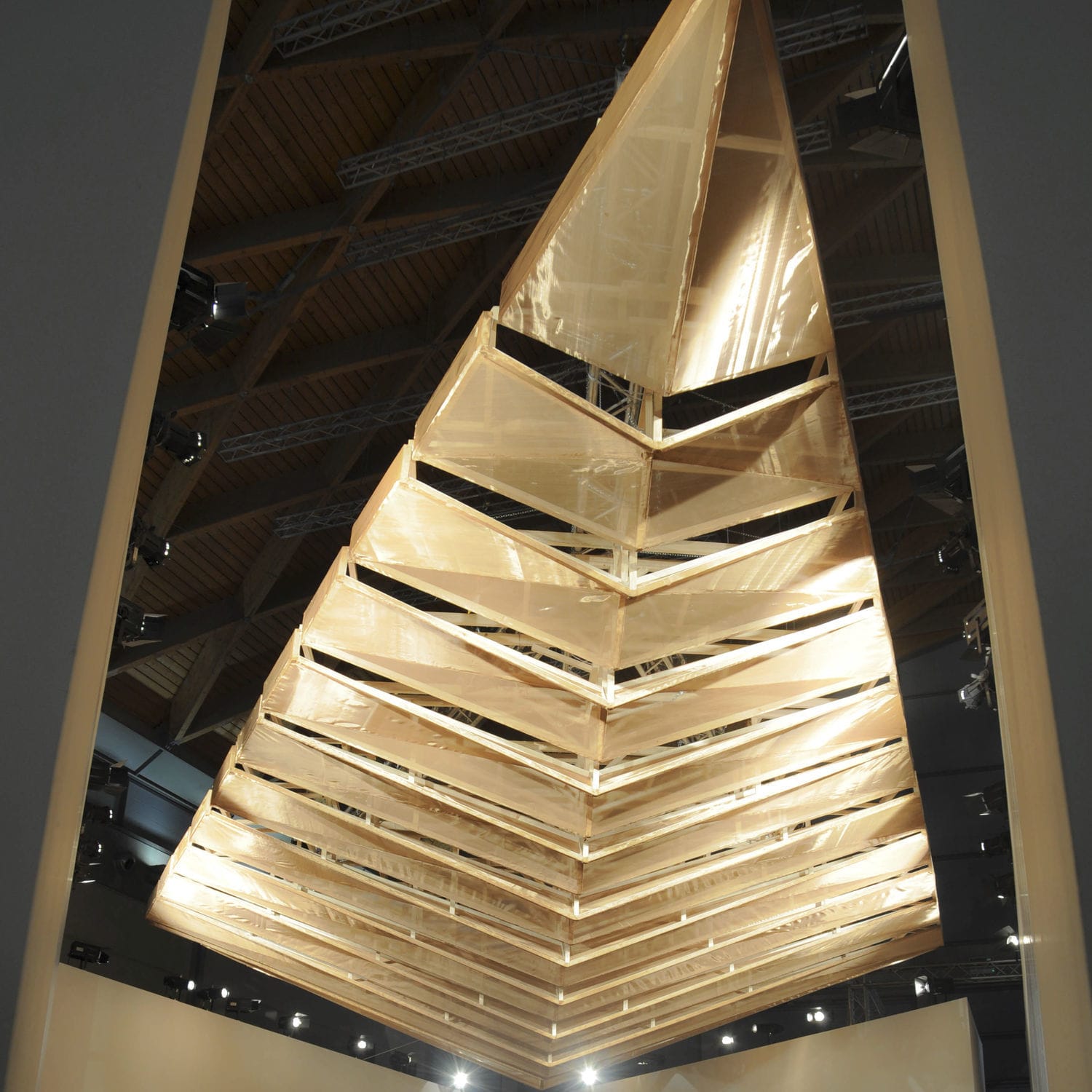 Bronze woven wire fabric - SILK WAVE 150 - MC&I - for partition wall ...