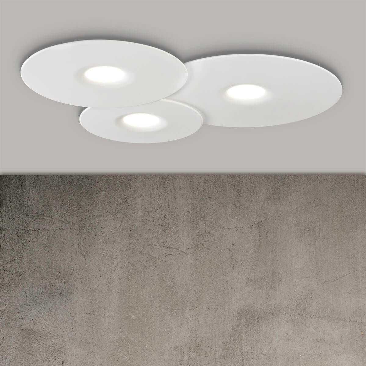 Minimalist design ceiling light - FLIPPO - Ole! Lighting - round ...