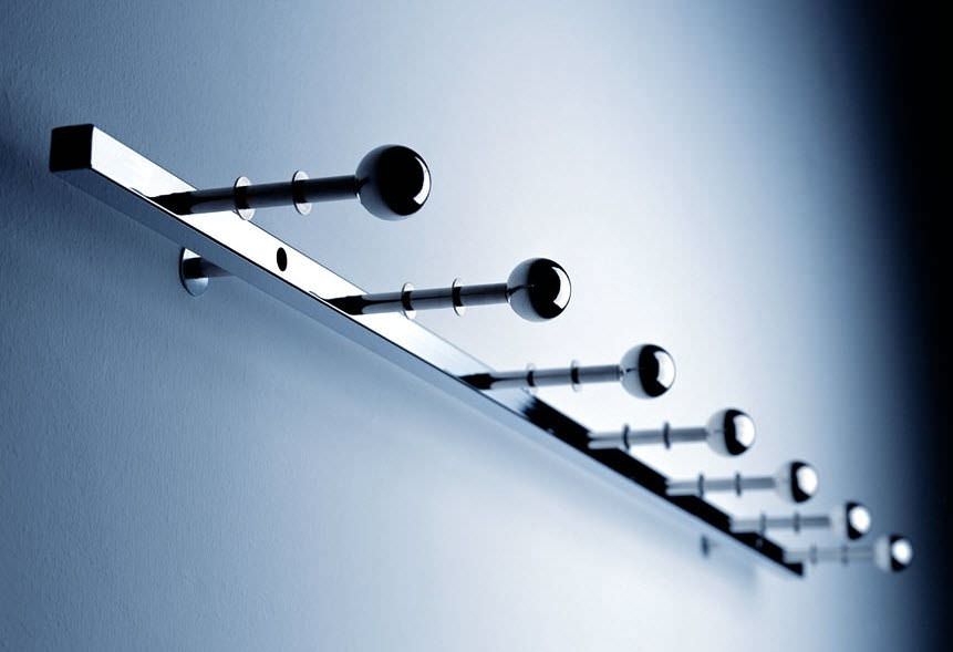 Wall-mounted coat rack - Z - RADIUS DESIGN - contemporary / steel
