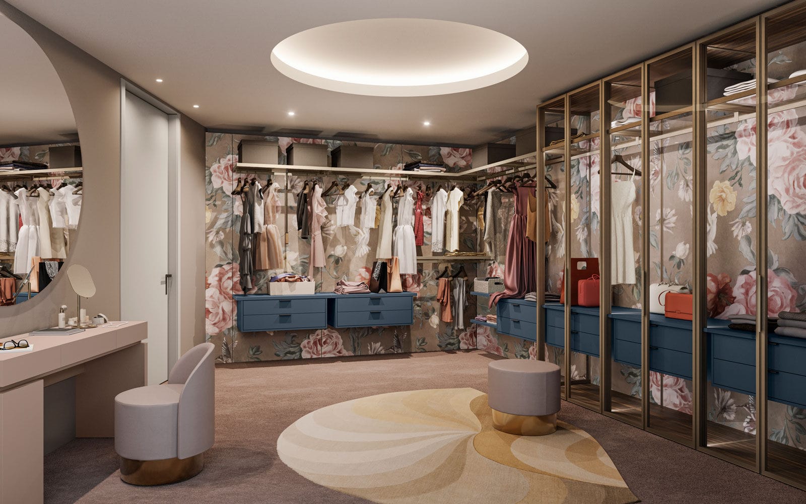 Modular walk-in wardrobe - KAB - Olivieri - contemporary / lacquered ...