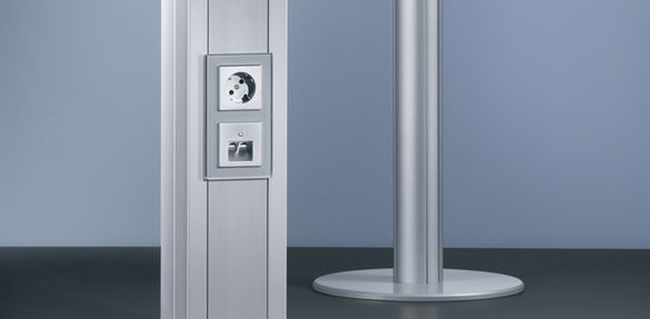 Aluminum cable trunking - MRS - Kunststoffwerke GGK - floor ...