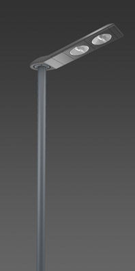 Urban lamp post - SLOPIA - RZB - contemporary / stainless steel / LED