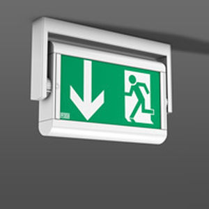 Ceiling emergency light - DESIGN - RZB - rectangular / fluorescent ...