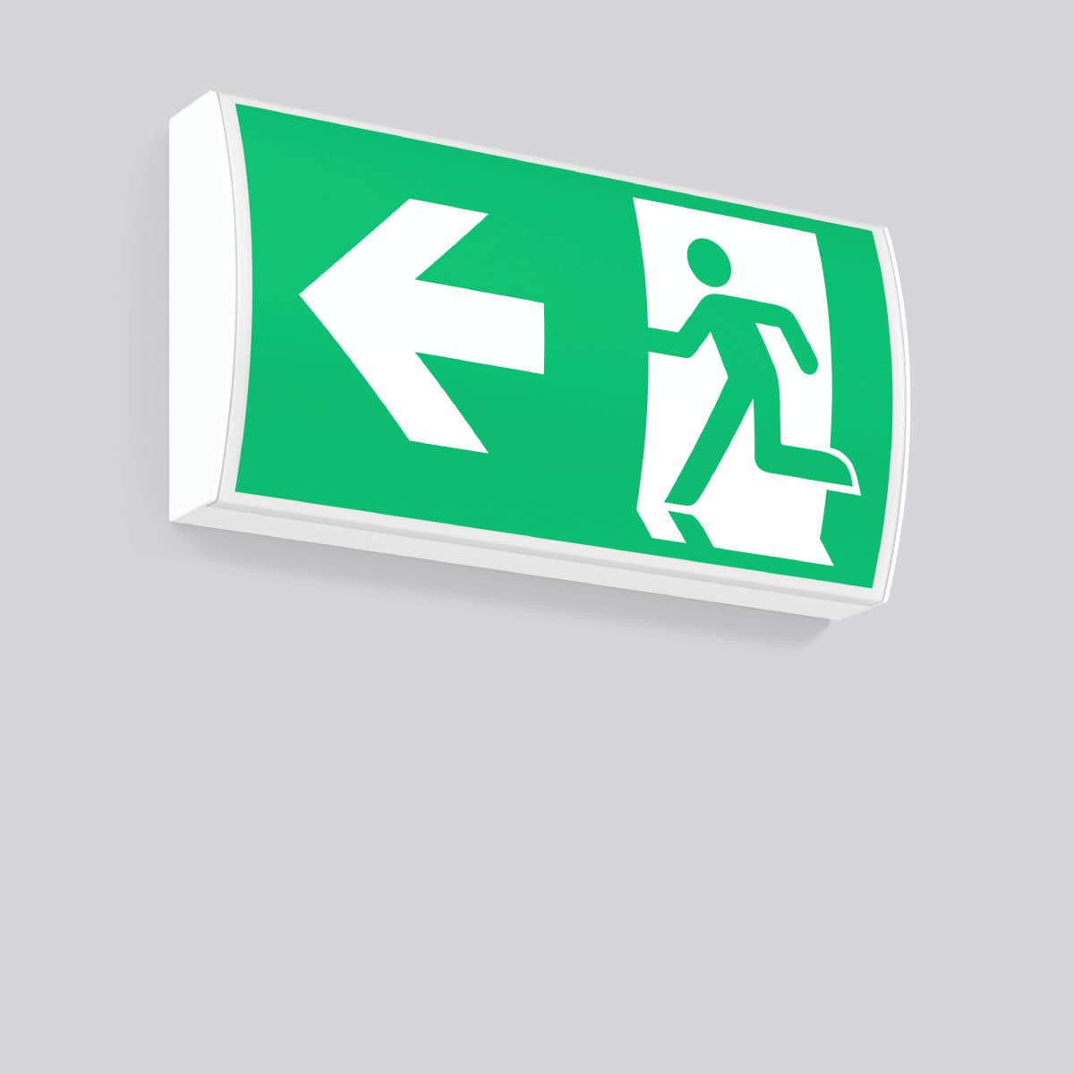 Wall-mounted emergency light - PLANADO - RZB - rectangular / LED / fluorescent