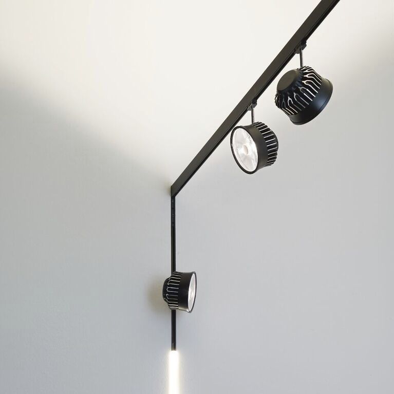 LED track light - NINETY-FIVE S - Buschfeld Design - round / metal ...
