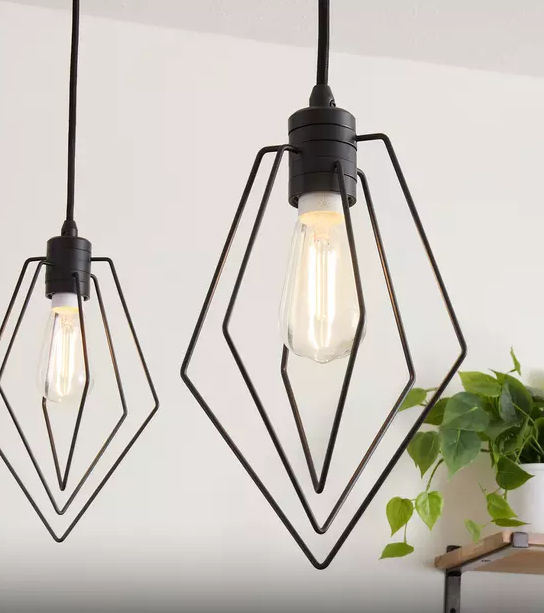 Pendant lamp - 00043168549615 - GE Lighting - metal / steel / rope