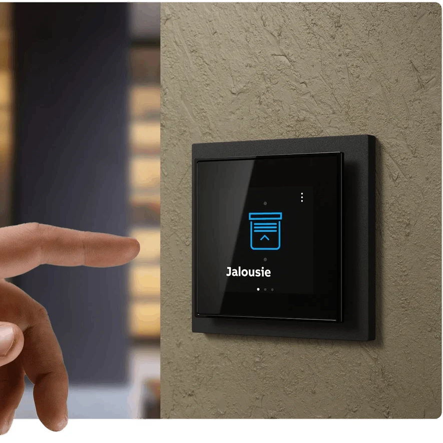 Blind switch - Trevion® - BUSCH-JAEGER - touch / surface-mount / glass