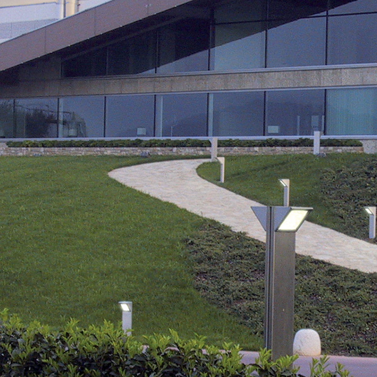 Garden bollard light - TRIANGOLO - Goccia Illuminazione - for public ...