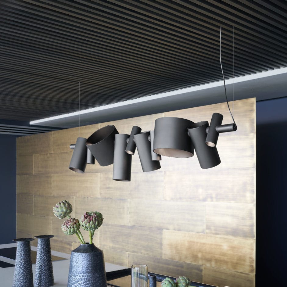 Pendant lamp - DANCING QUEEN - Oluce - metal / glass / contemporary